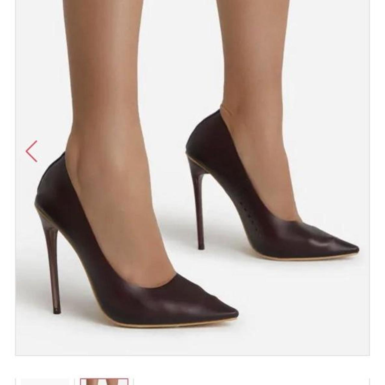 EGO purple farrah perspex court heels size 4 never... - Depop