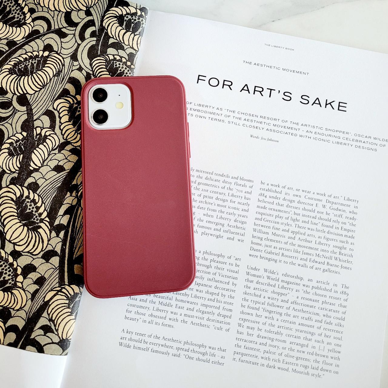 iPhone 12 case Burgundy Matte 🎀 Available for: -... - Depop