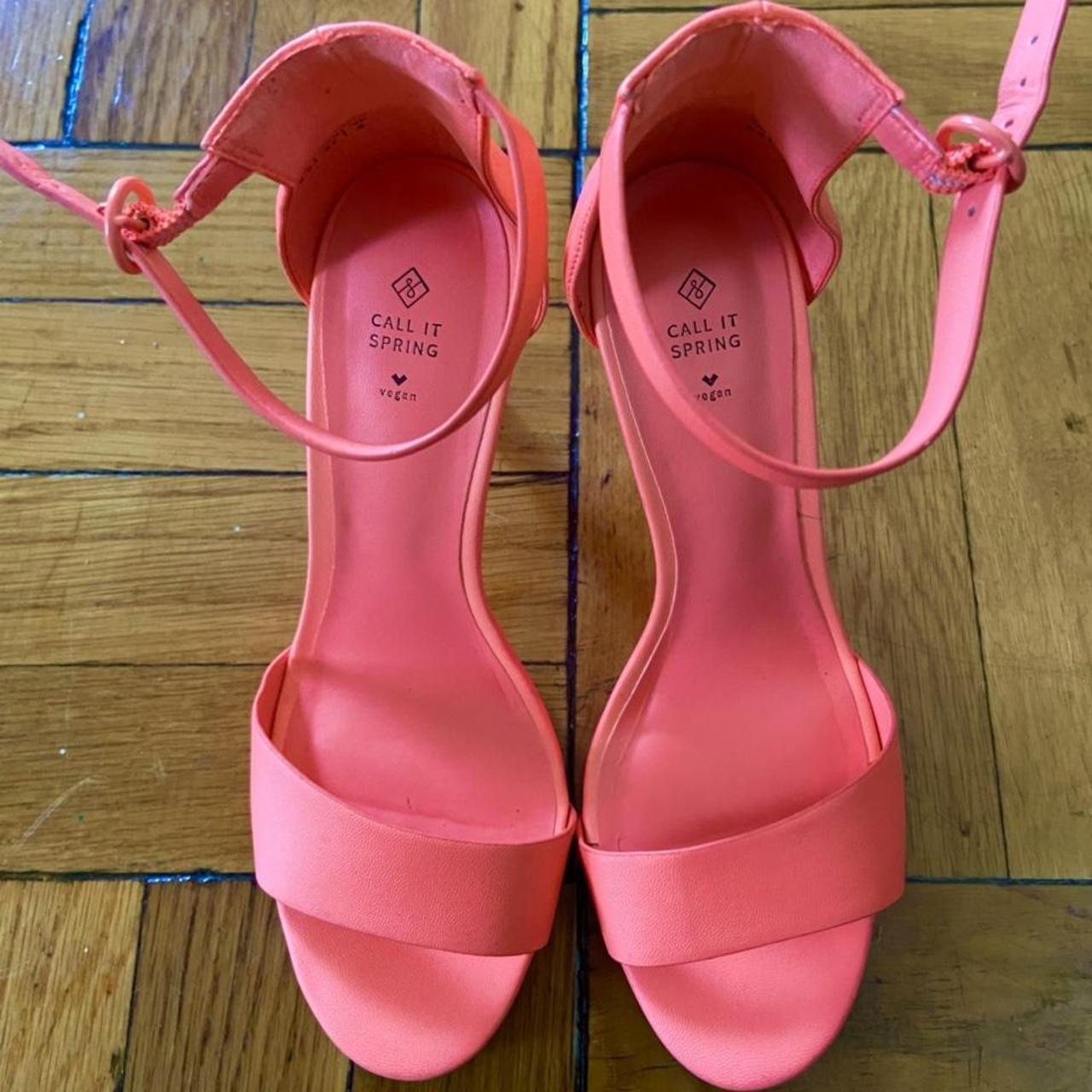 Call it Spring Women's Pink Courts | Depop