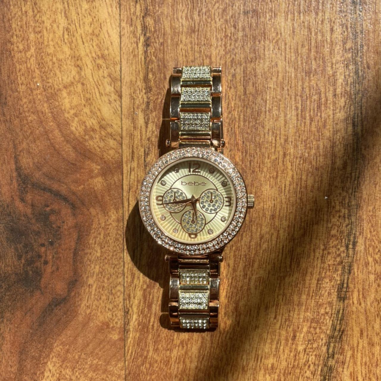 BRAND NEW BeBe watch Rose Gold/Gold Worn once GREAT... - Depop