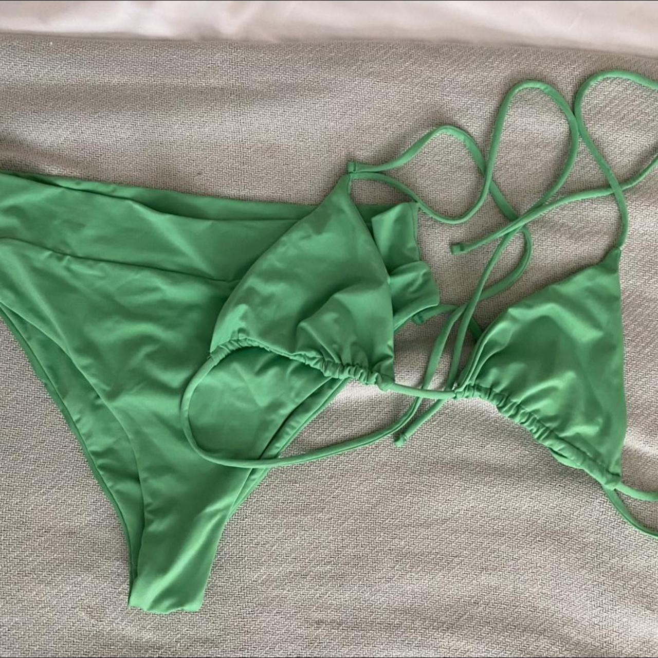 Djerf Avenue Triangle Top And High Waisted Bottoms Depop