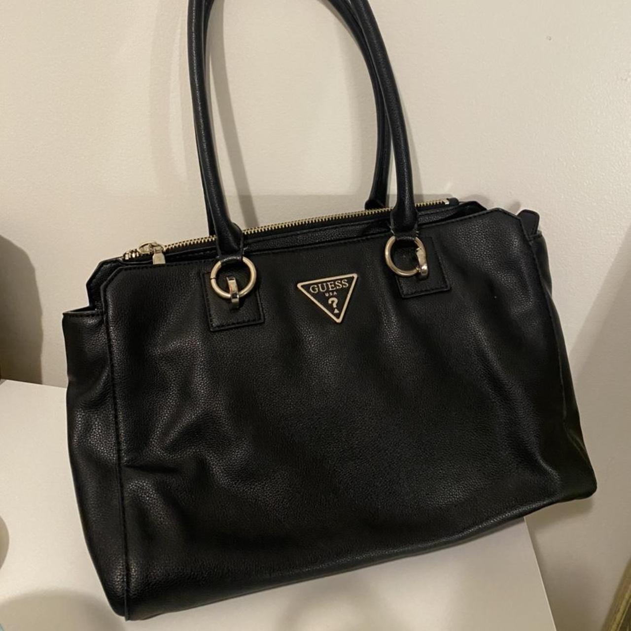 Guess Black Leather Shoulder Bag Amazing... - Depop