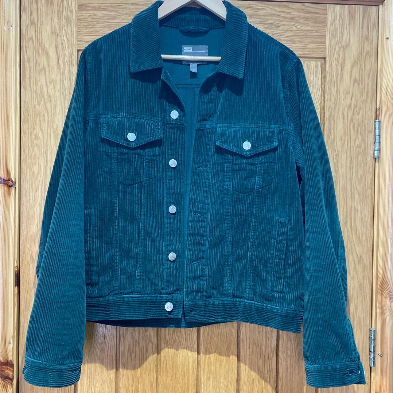 Green ASOS cord jacket | Men’s size Small | No... - Depop