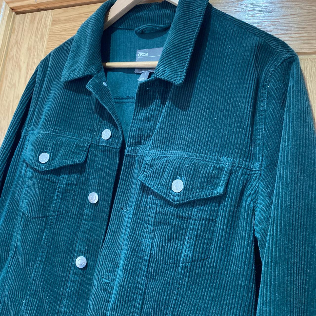 Green ASOS cord jacket | Men’s size Small | No... - Depop
