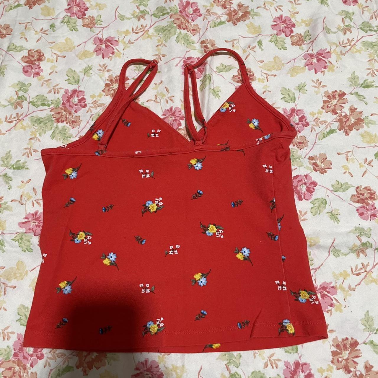 Red flower tank top 💌💌💌 Brand: forever 21 Size:... - Depop