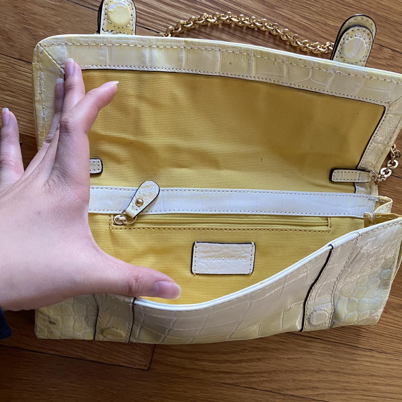 Y2K Yellow Side Bag! So cute and I love the scales.... - Depop