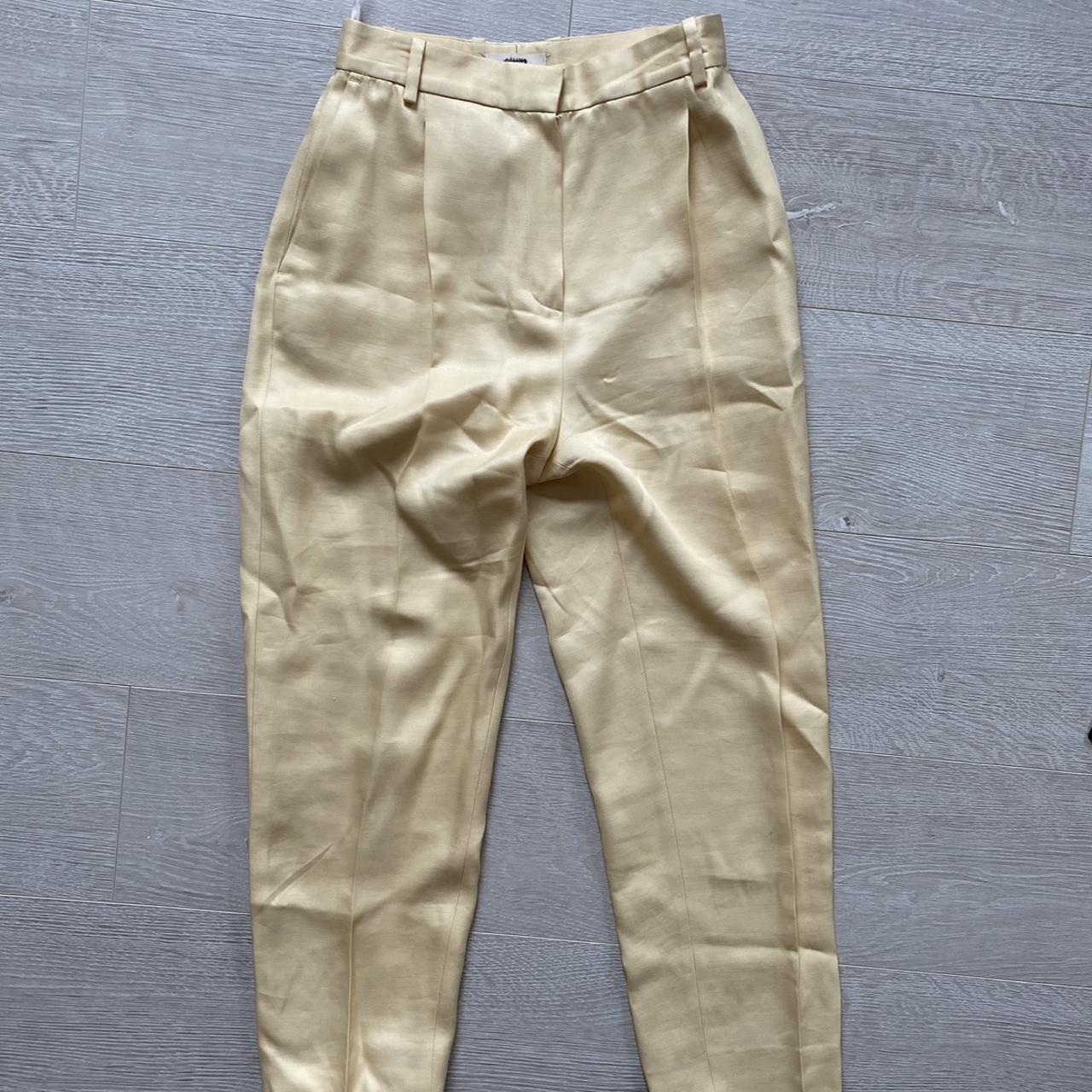 Old CELINE - beautiful soft yellow silk Celine... - Depop