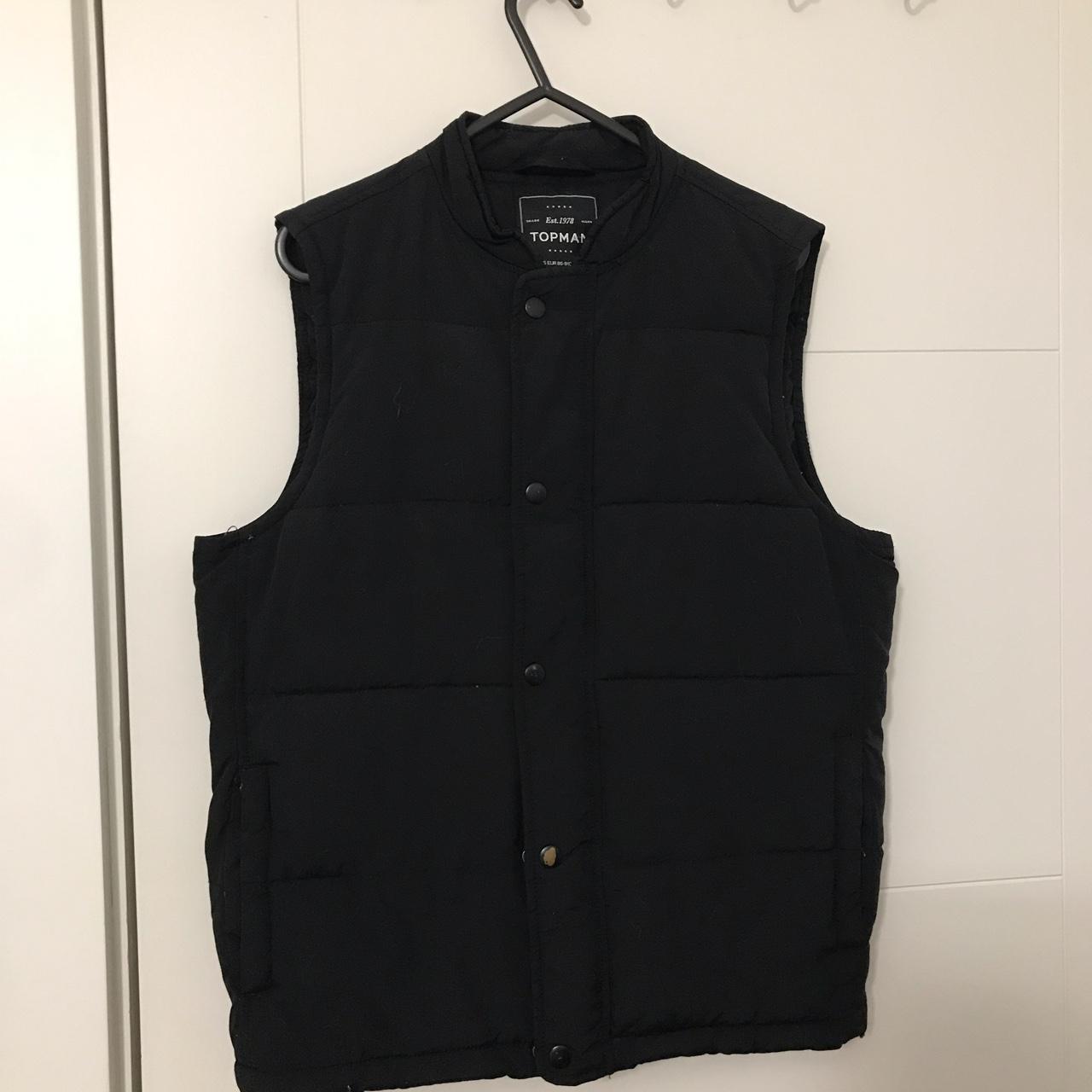 TOPMAN padded Vest 86-91cm XS #menswear #fashion... - Depop