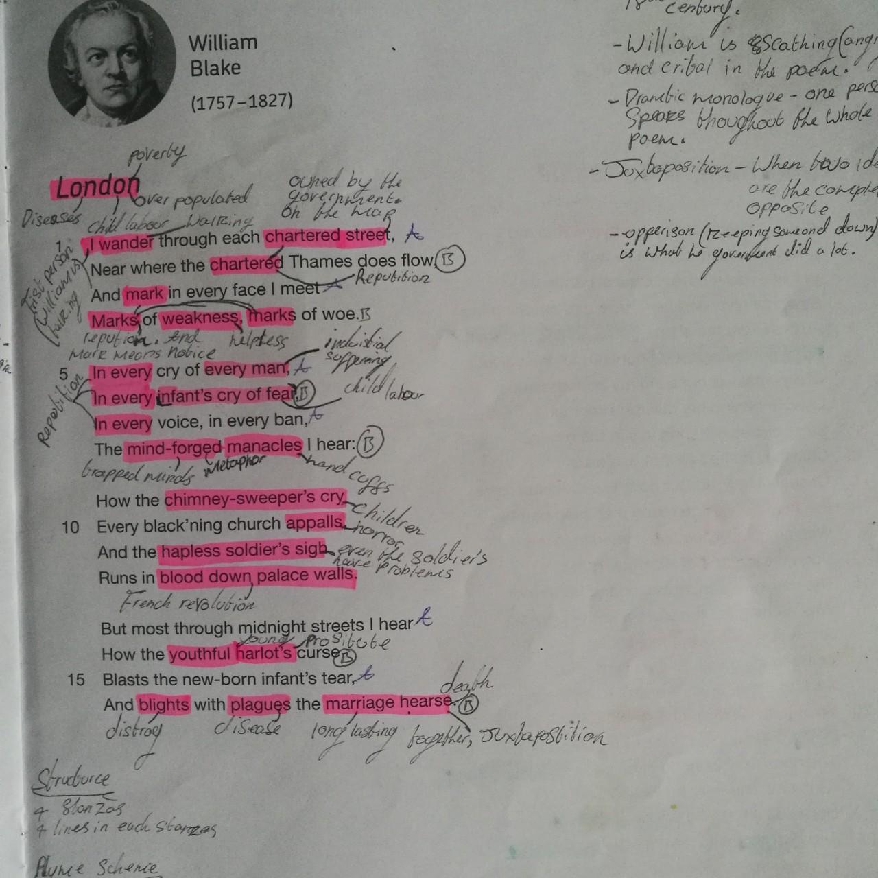 YEAR 11~ English poetry book With notes and... - Depop