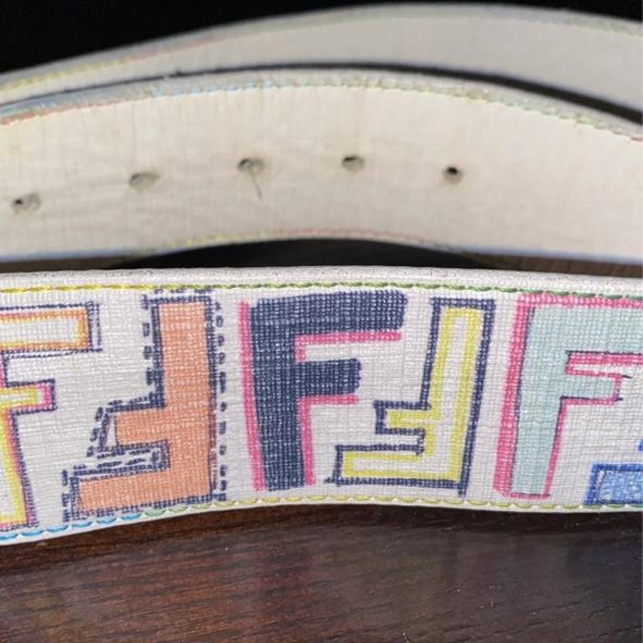 Fendi colourful vintage belt #fendi #belt #colorful... - Depop