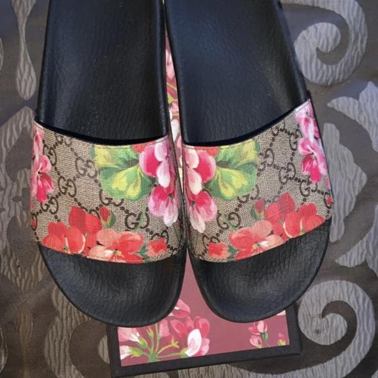 39 Gucci blossom sandals #flowers #sandals #gucci... - Depop