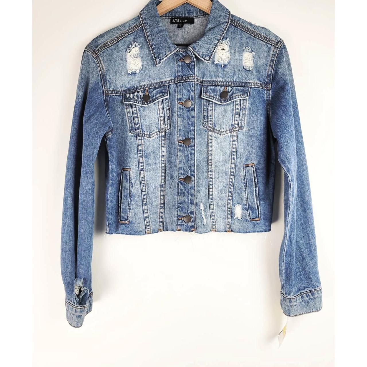NEW - STS Distressed Women's Jean Jacket A jean... - Depop