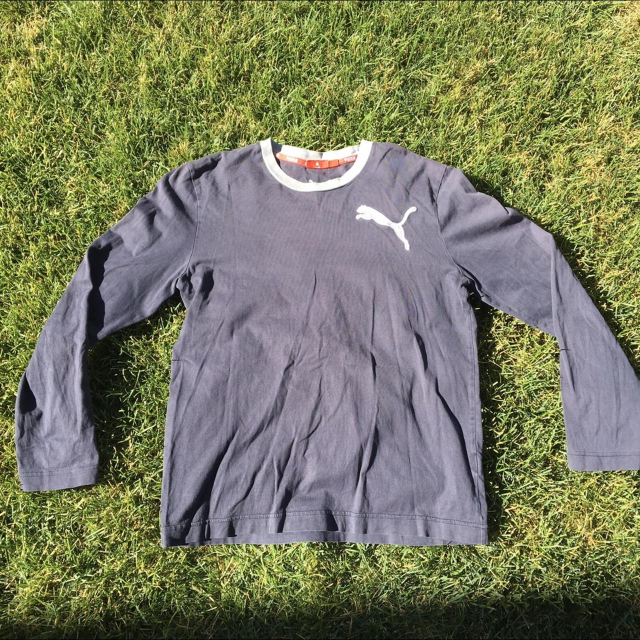 Vintage puma long sleeve tee t shirt Has lots of... - Depop