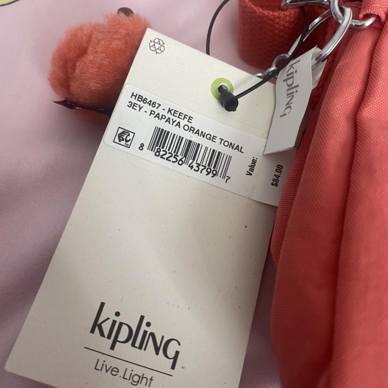 Kipling Women's Orange Bag | Depop