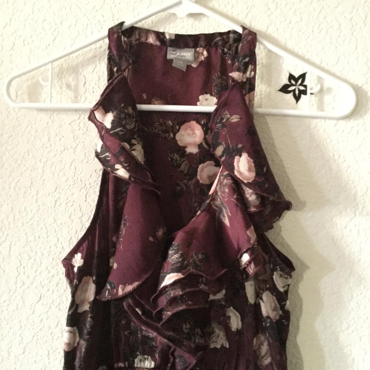 Converse ruffle halter floral dress. XS. lightweight... - Depop