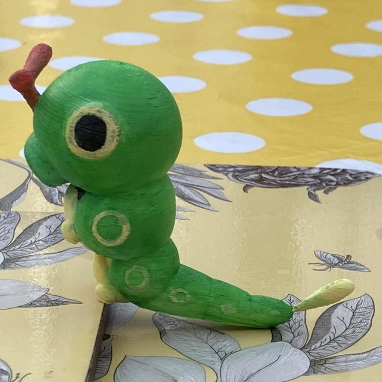 3D printed Pokemon figure Caterpie ⭐️ These little... - Depop