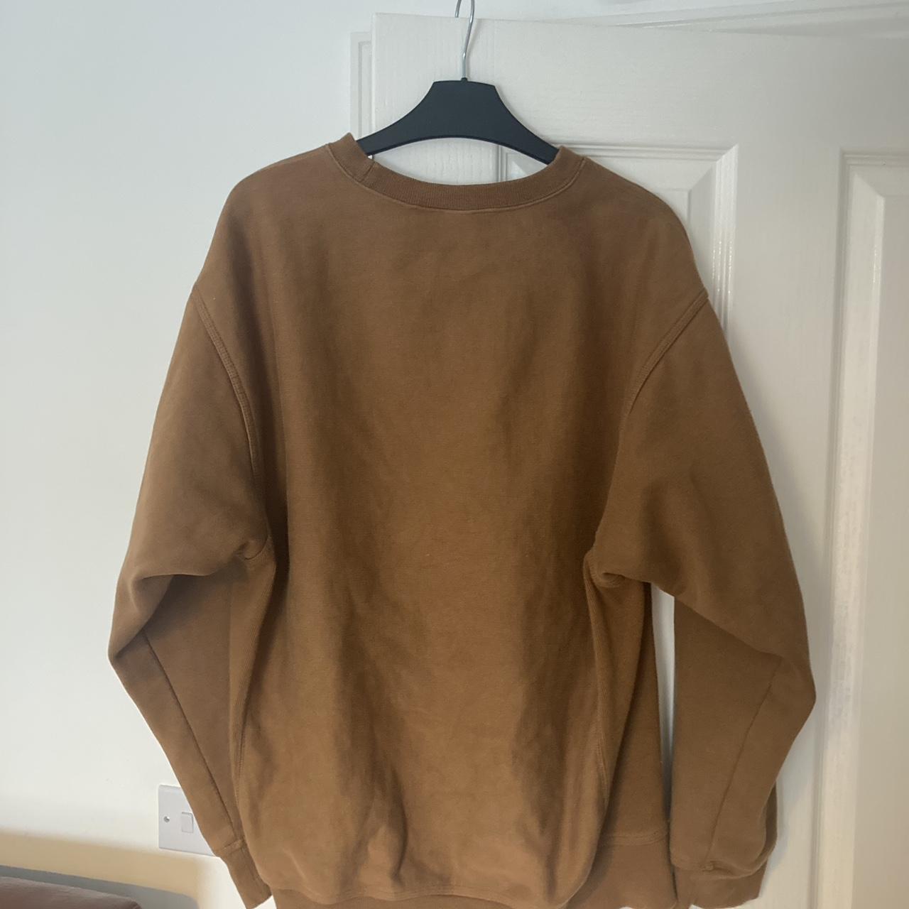 Carharrt Jumper/sweatshirt in rust Barely worn Like... - Depop