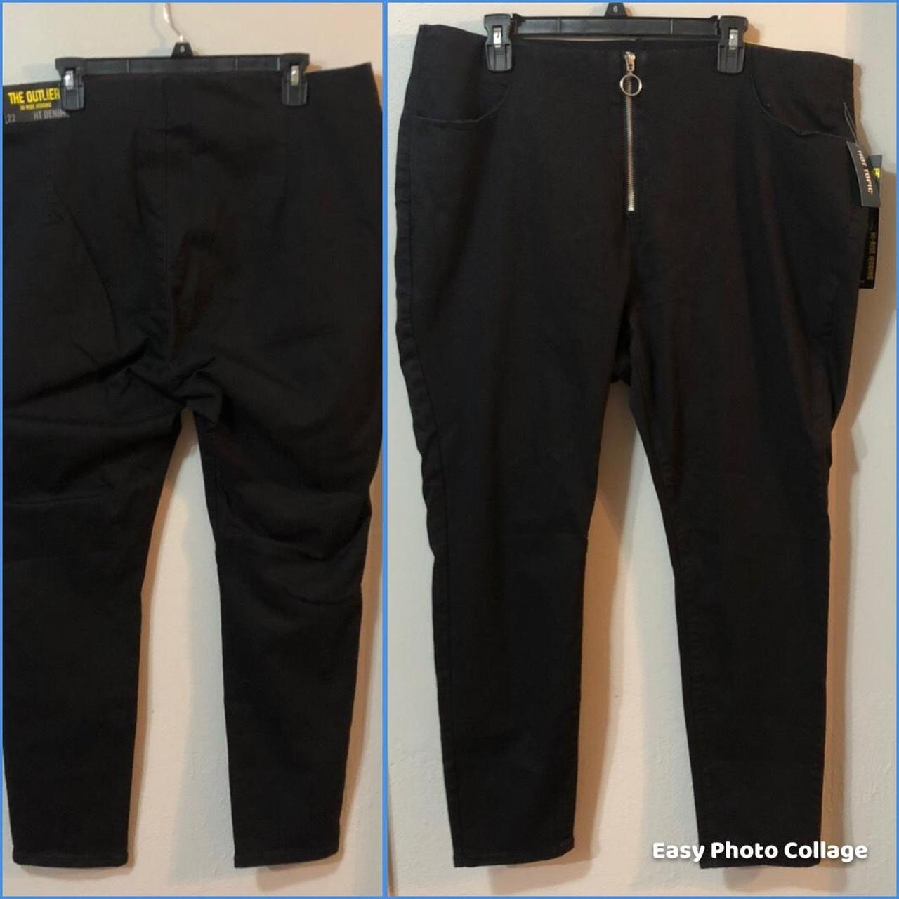 Black Skinny High Rise jeans, brand new, size 22.... - Depop