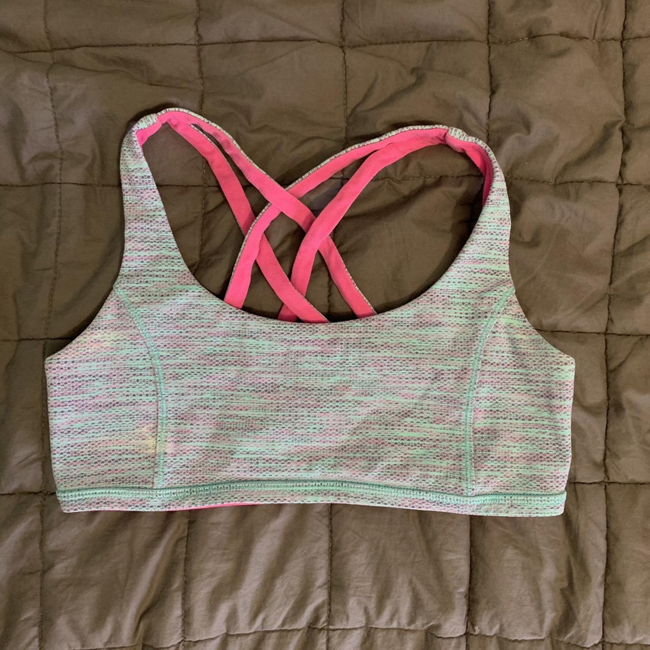 Ivivva kids size 12 sports bra reversible to pink.... | Depop