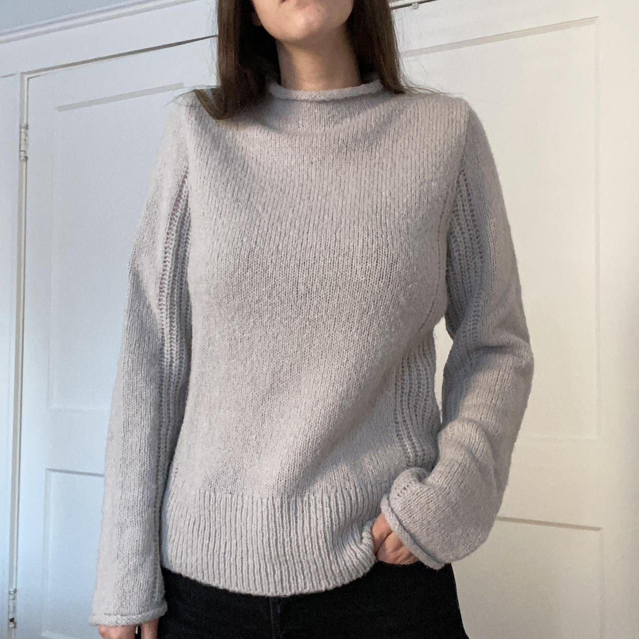 COS Wool Sweater in Light Grey. Size XS. Warm wool... - Depop