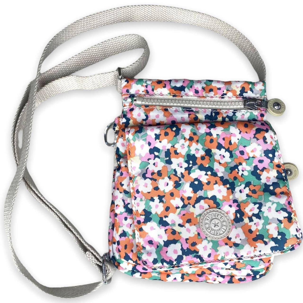 Kipling floral crossbody bag Multiple... - Depop