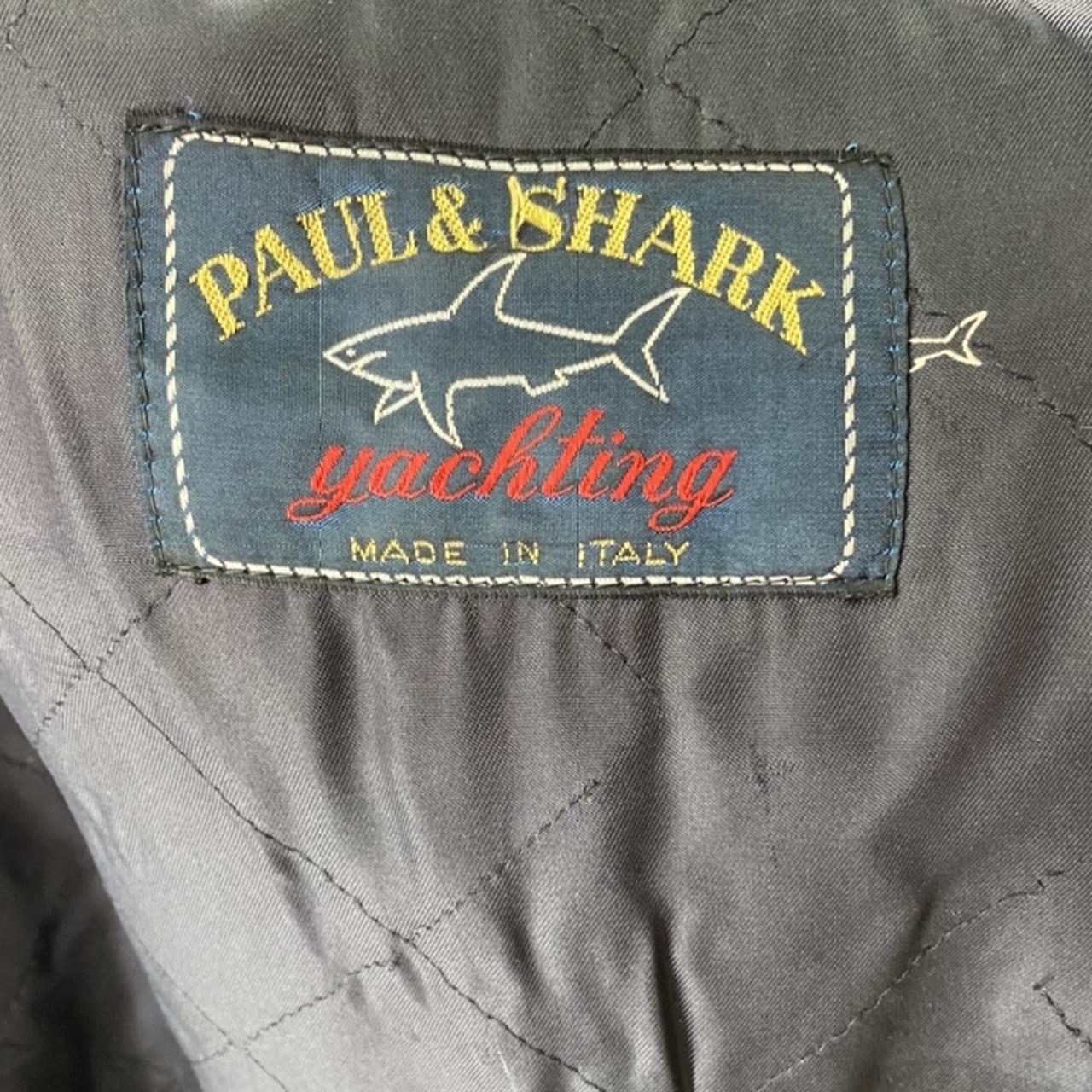 Unisex Paul&Shark coat in navy blue, wool and... - Depop