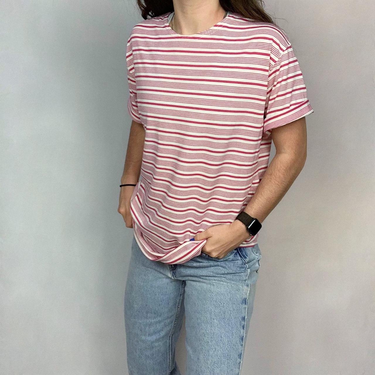 vintage simply basic striped tee