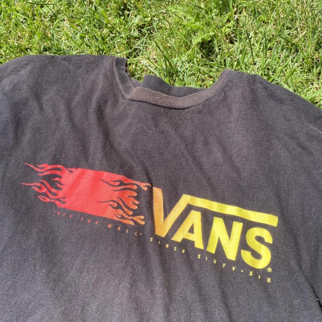 Super sick Vans LongSleeve with red to yellow fade🔥... - Depop