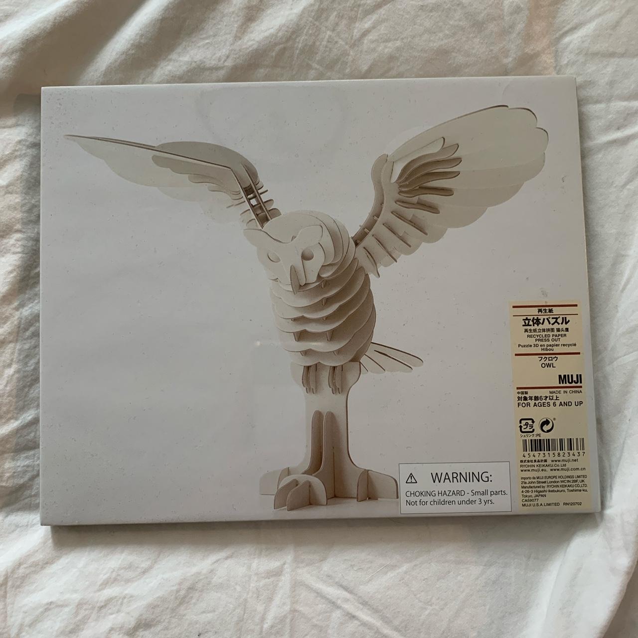 Brand new and unopened Muji cardboard owl to build... - Depop