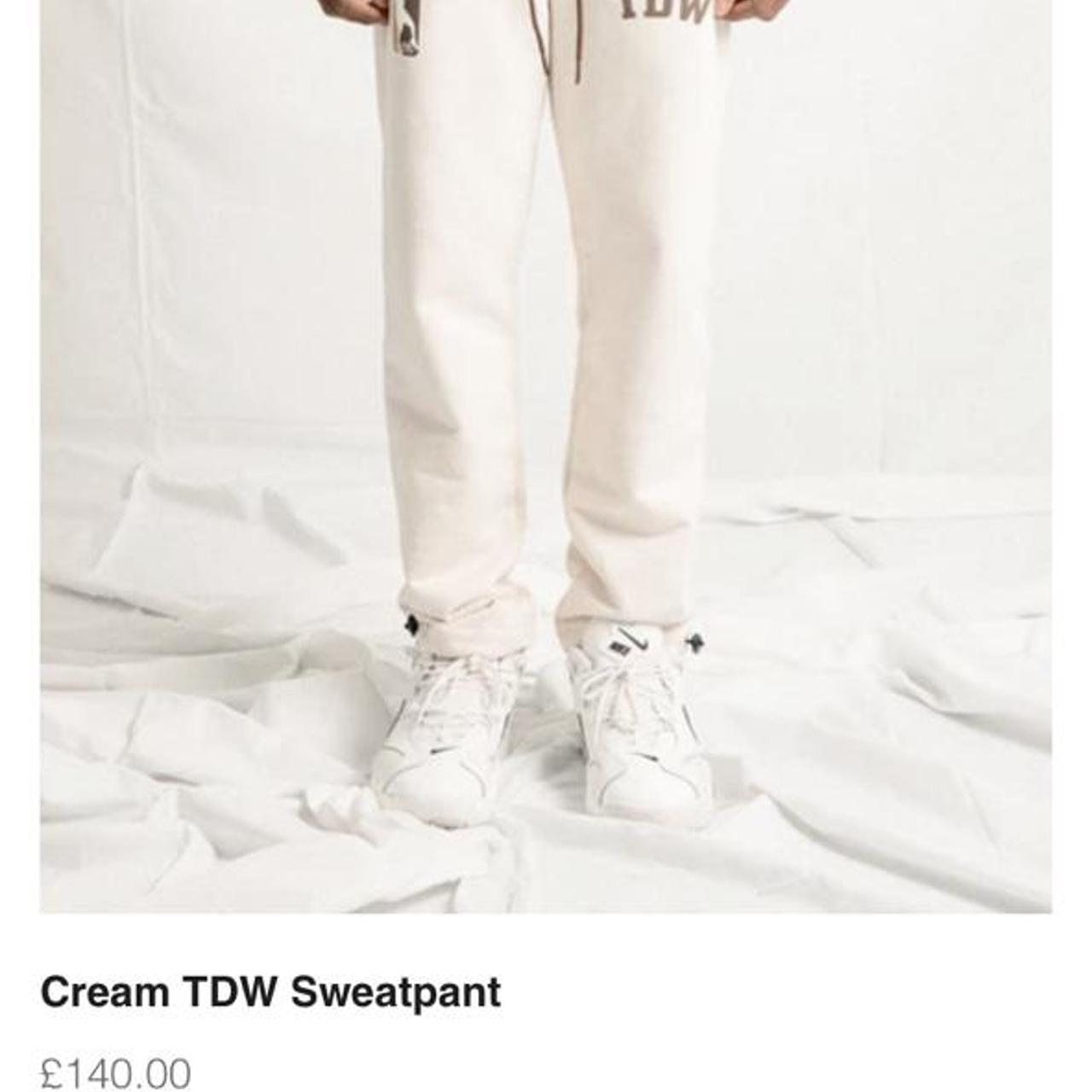 Disanti Studio *tracksuit bottoms only* (TDW) cream... - Depop