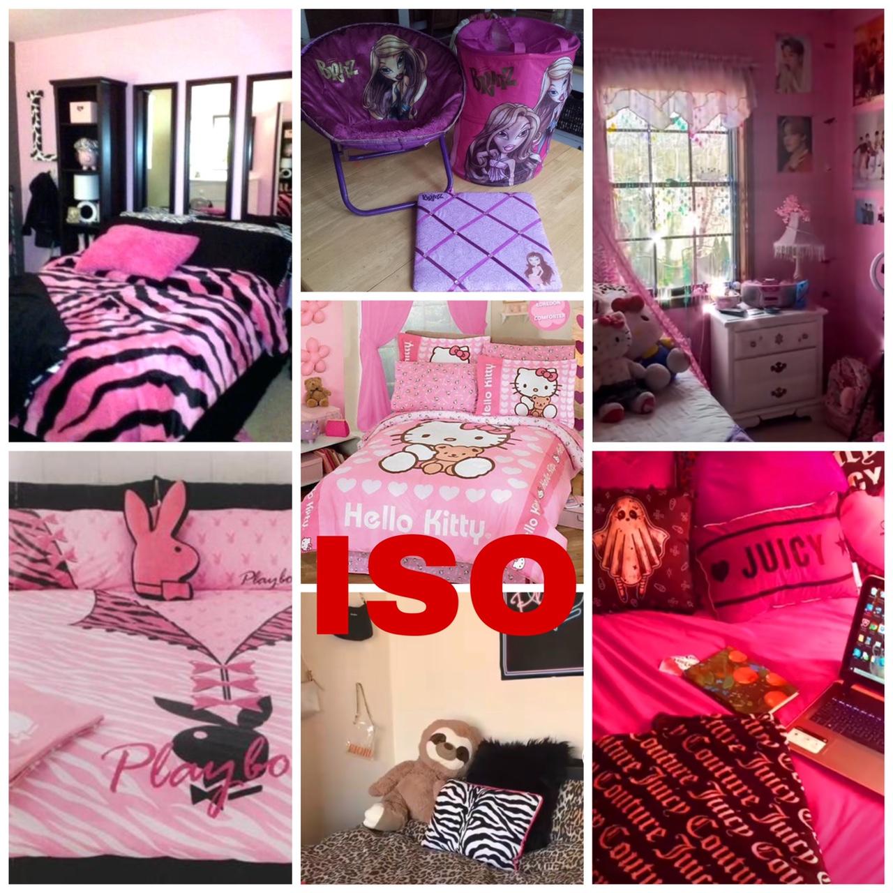 ISO Y2K PINK AND BLACK ROOM DECOR NOT PAYING OVER... - Depop