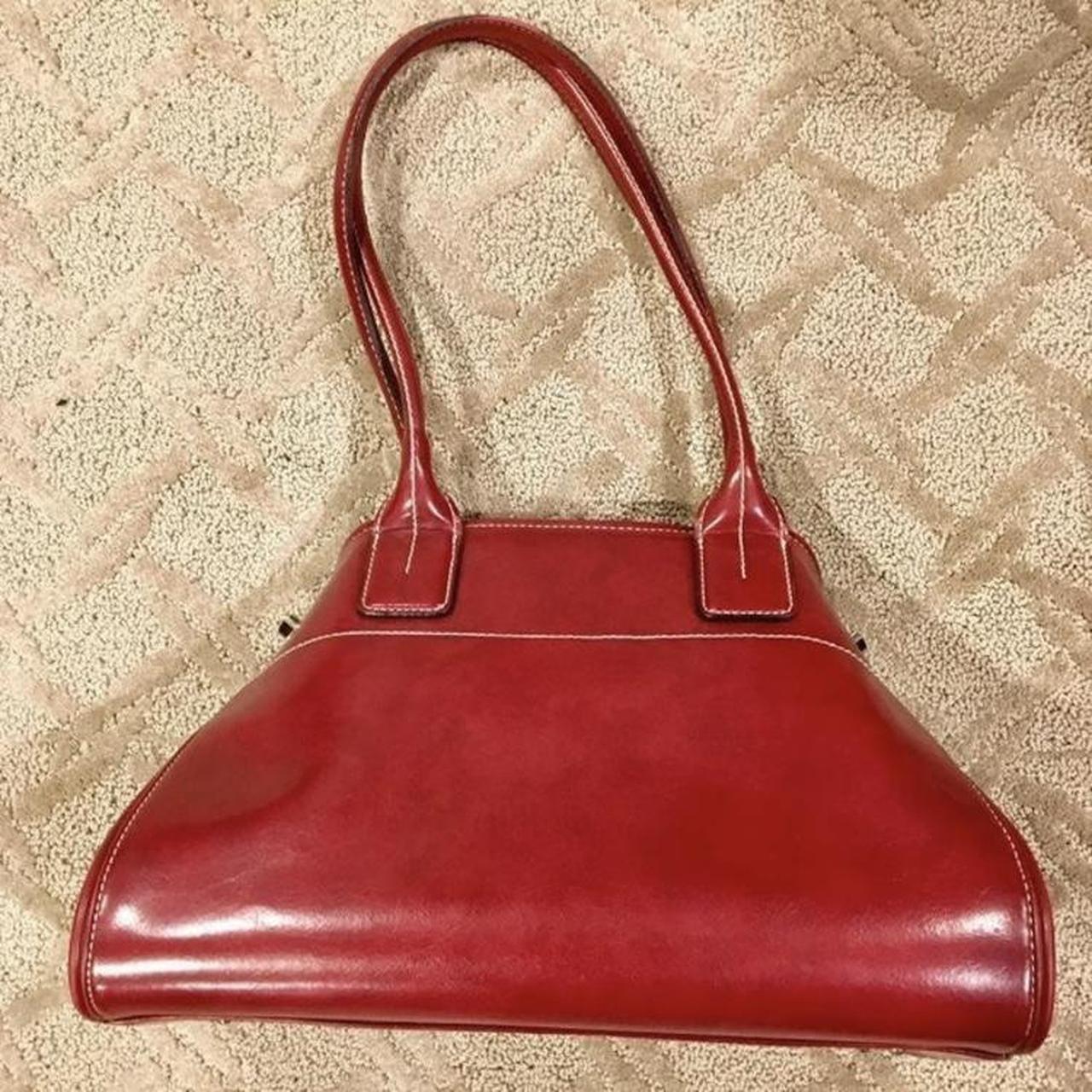 Tods Women's Red and Black Bag | Depop