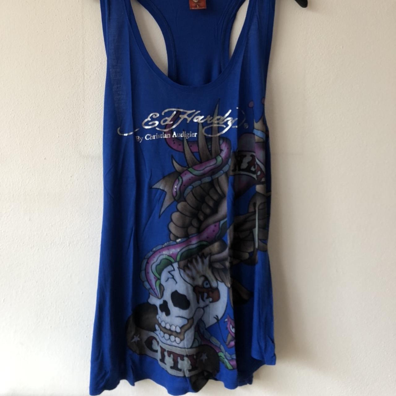 Ed Hardy Top #edhardy #top #tanktop #unisex - Depop