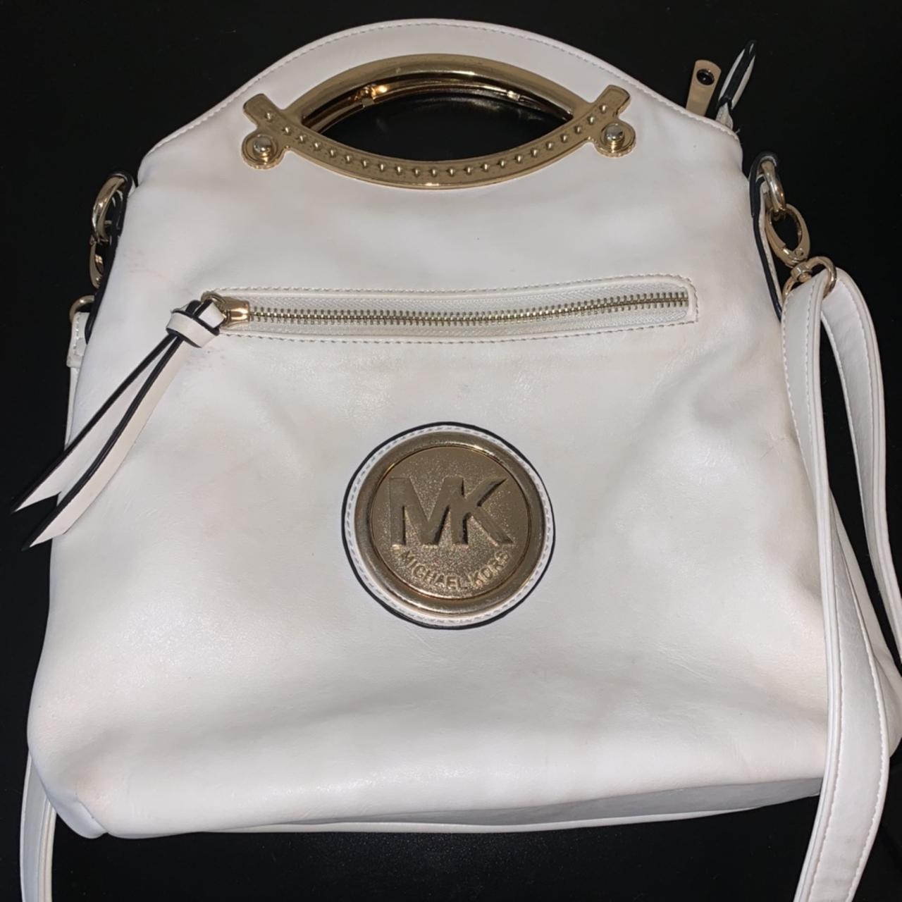 White MK bag available! Obviously not real! Has gold... - Depop