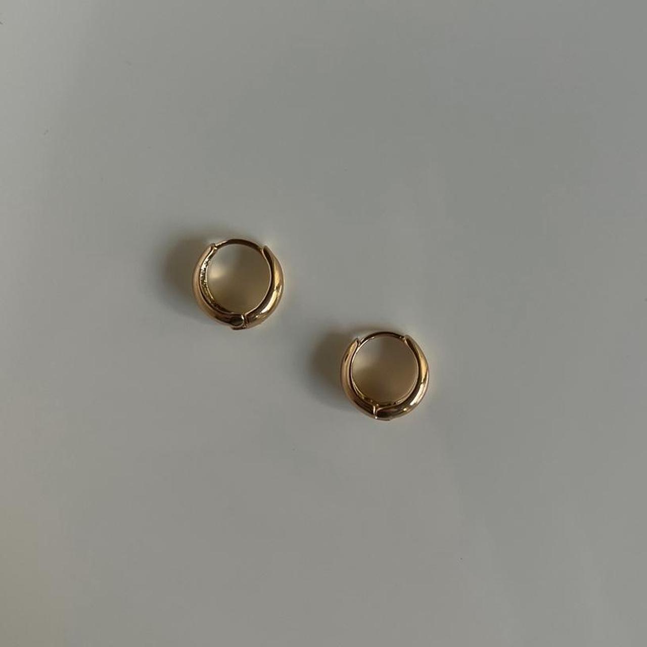 Mini gold hoops 18k gold filled Hypoallergenic... - Depop