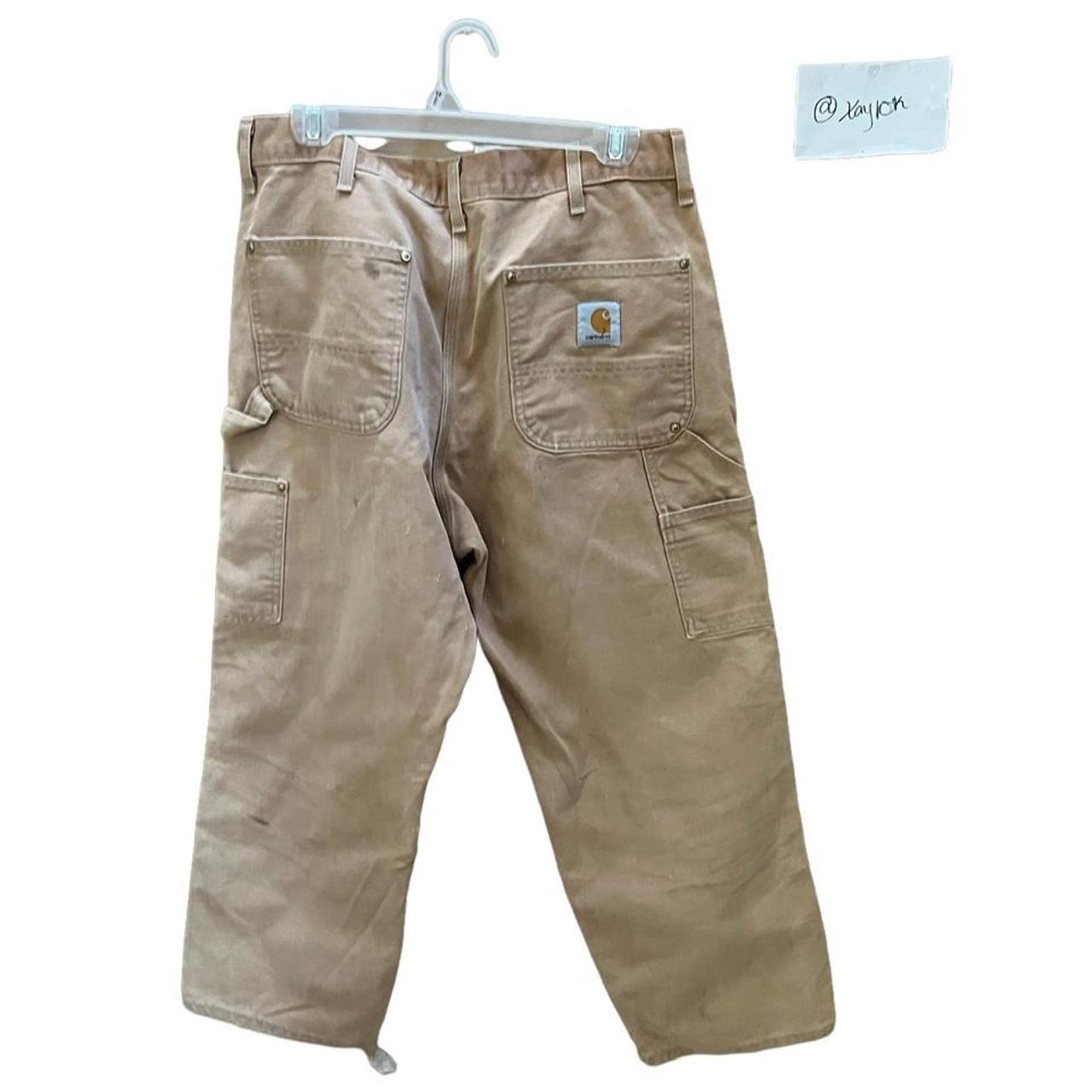 Vintage Carpenter Tan Carhartt Pants - Depop