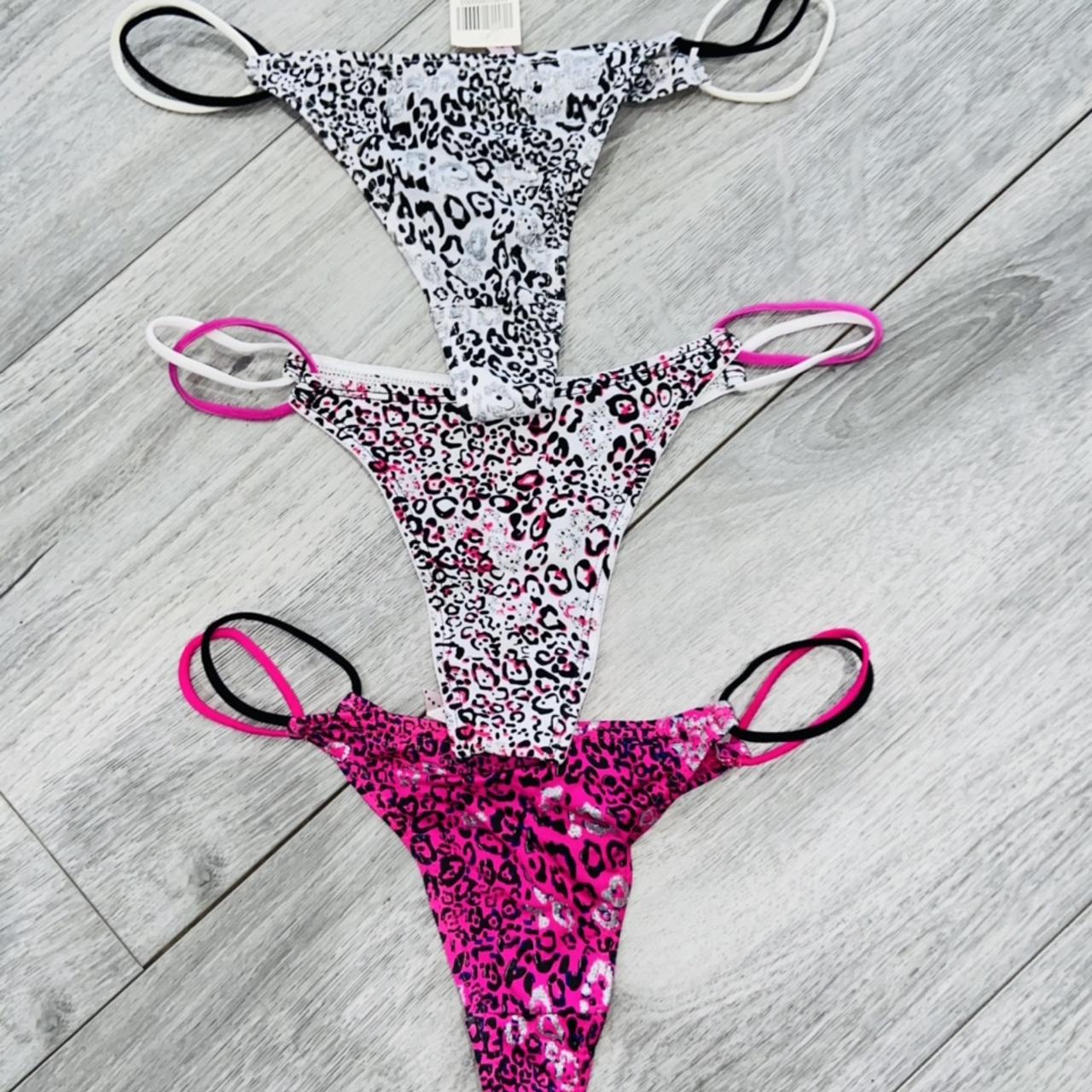 Leopard thongs set Set of 3 Beautiful Leopard with... - Depop