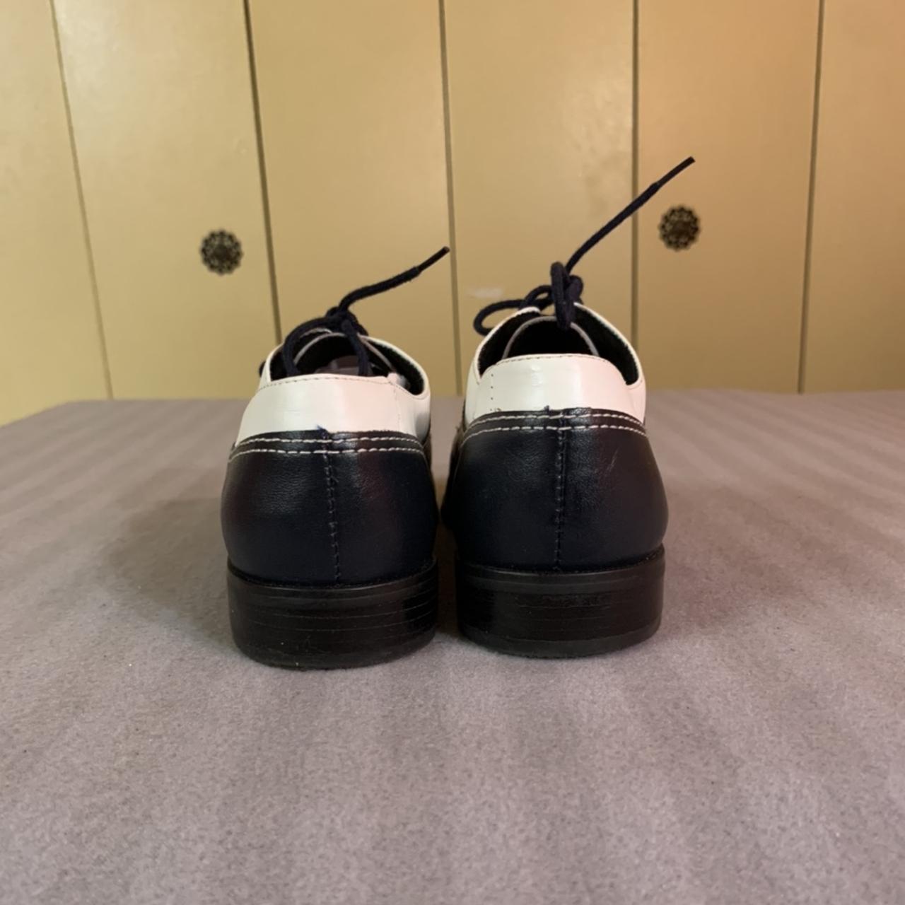 Sam & Libby Lace Up Loafers Size: 5.5 B Navy Blue,... - Depop