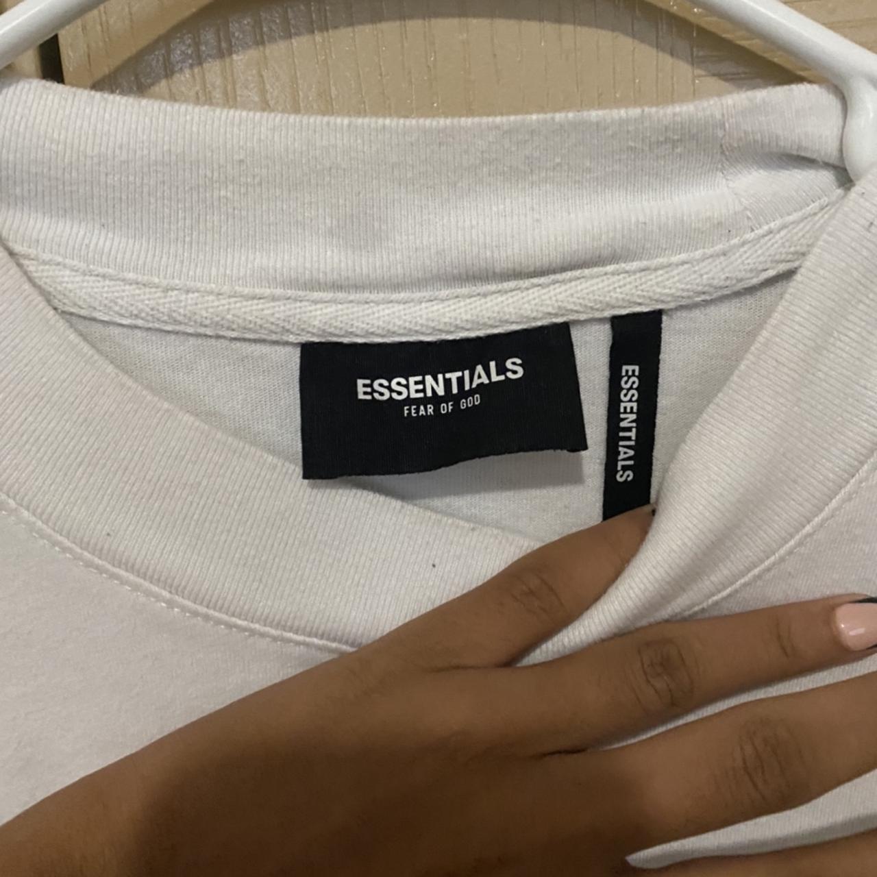 real fear of god essentials shirt for cheap - Depop