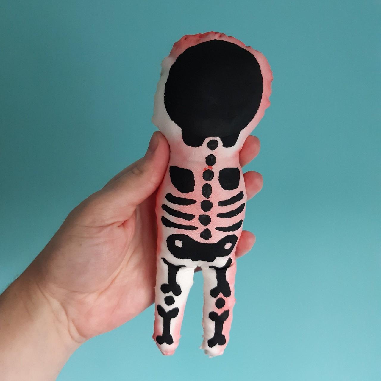 Armless Skeleton Plush Handmade plushie made from... - Depop