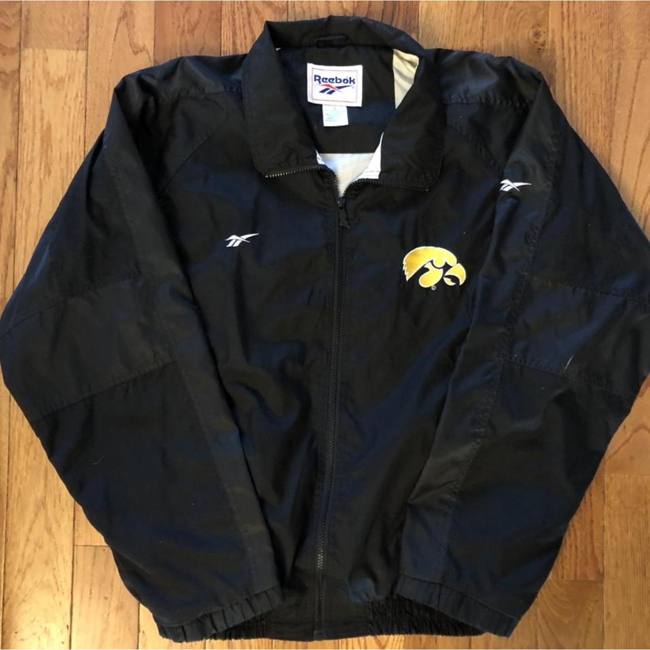 Iowa Hawkeyes Vintage Reebok Windbreaker Doublesided... - Depop
