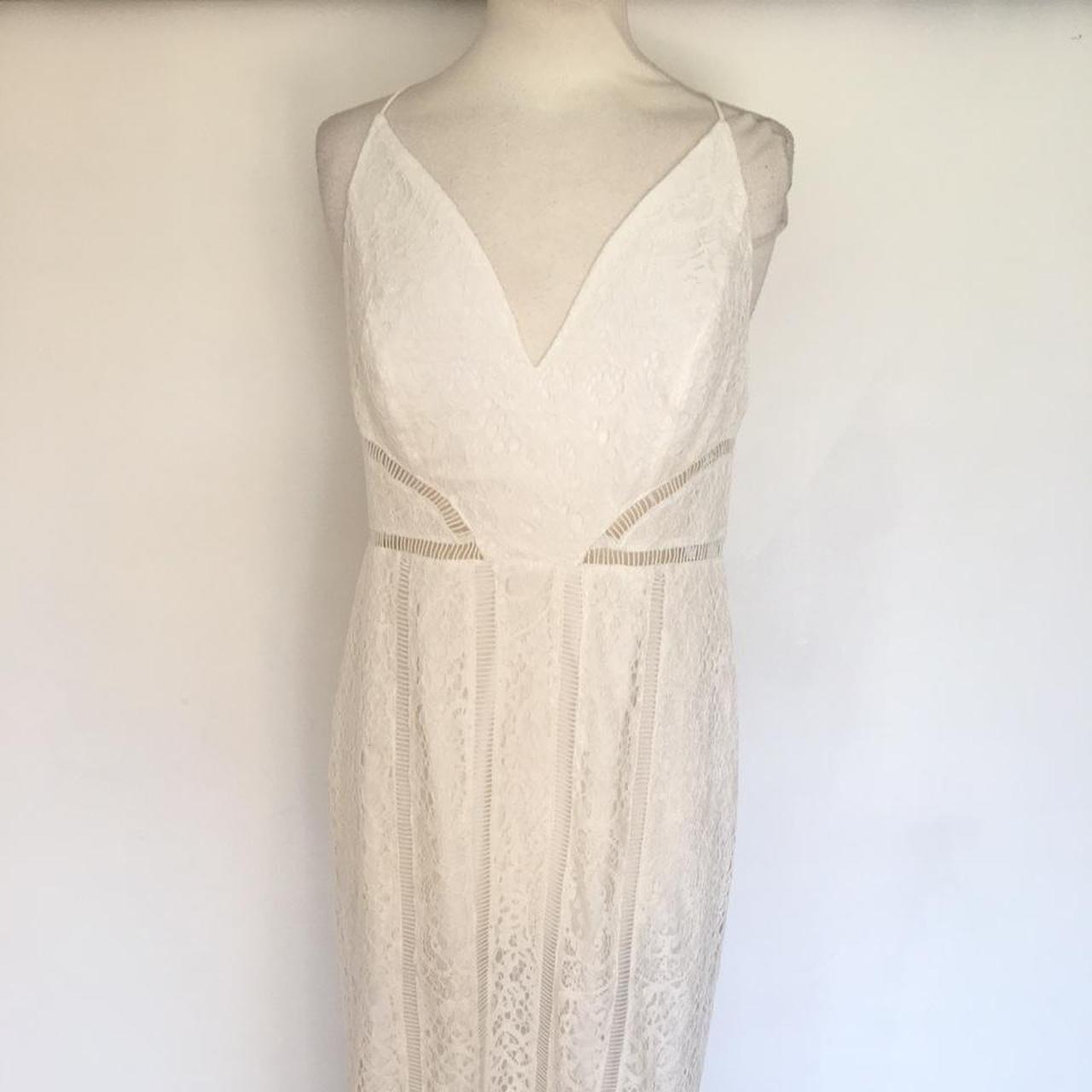 ASOS cream lace strap dress new no tags great for... - Depop