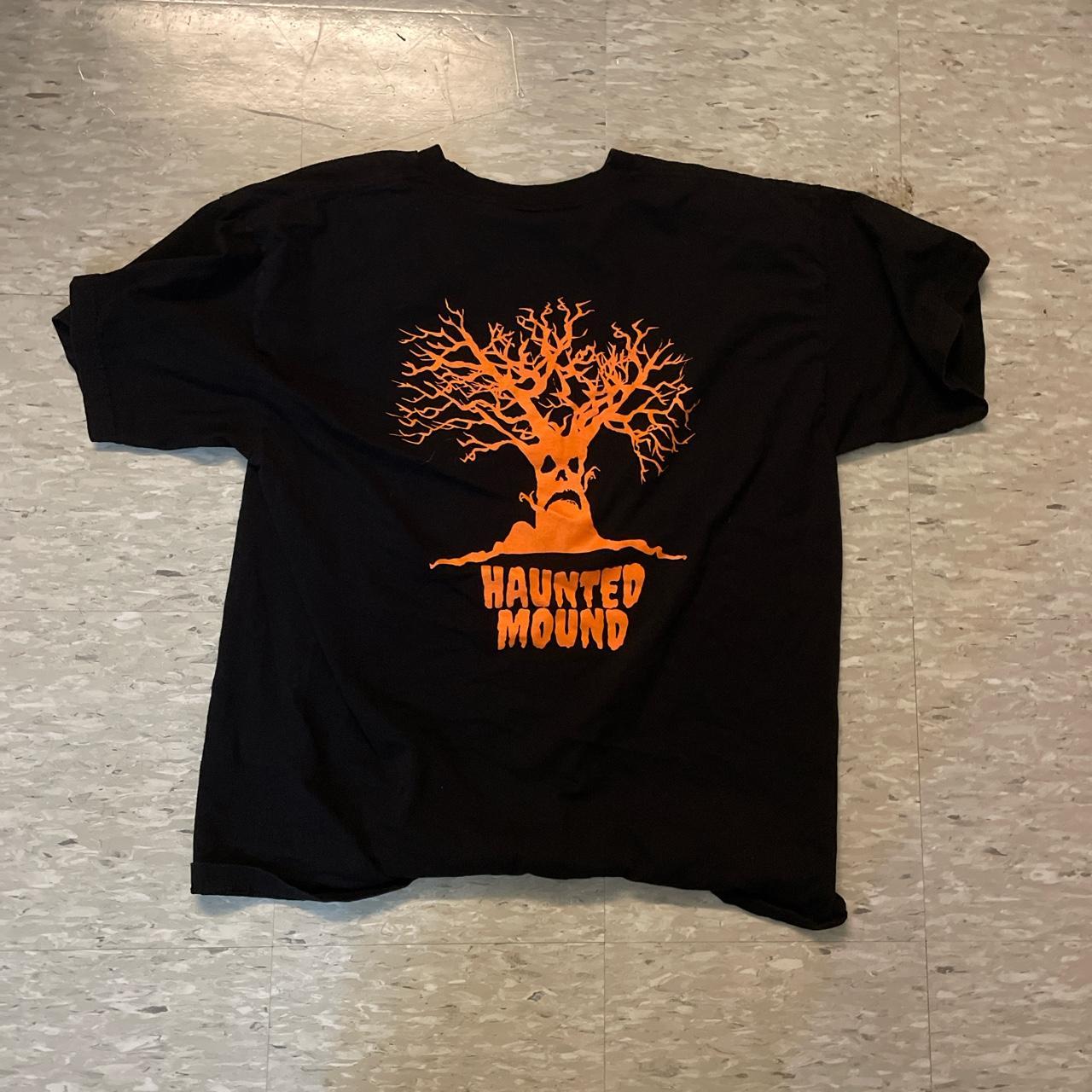 Haunted Mound Hauntaholics Pumpkin T shirt 2xl... - Depop