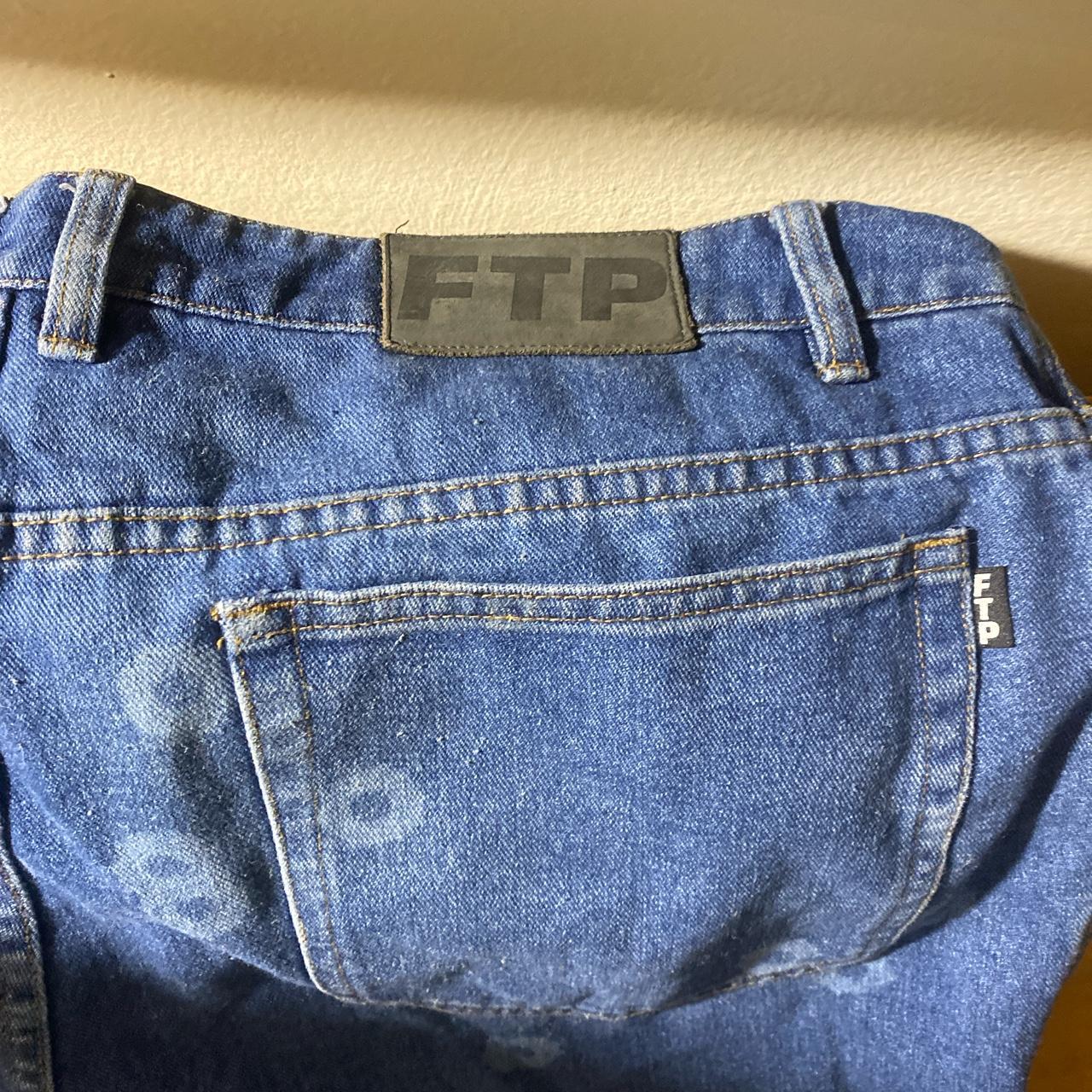 ftp bullethole jeans denim. size 36 basically brand... - Depop