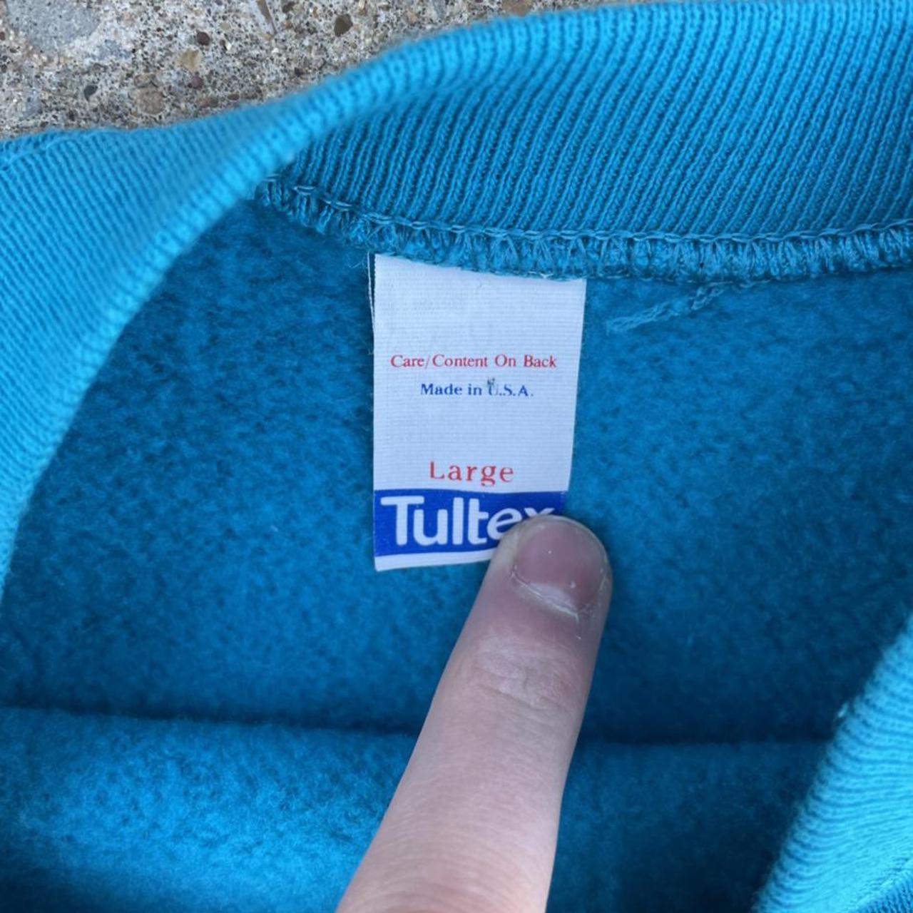 Tultex Men's Blue Sweatshirt | Depop