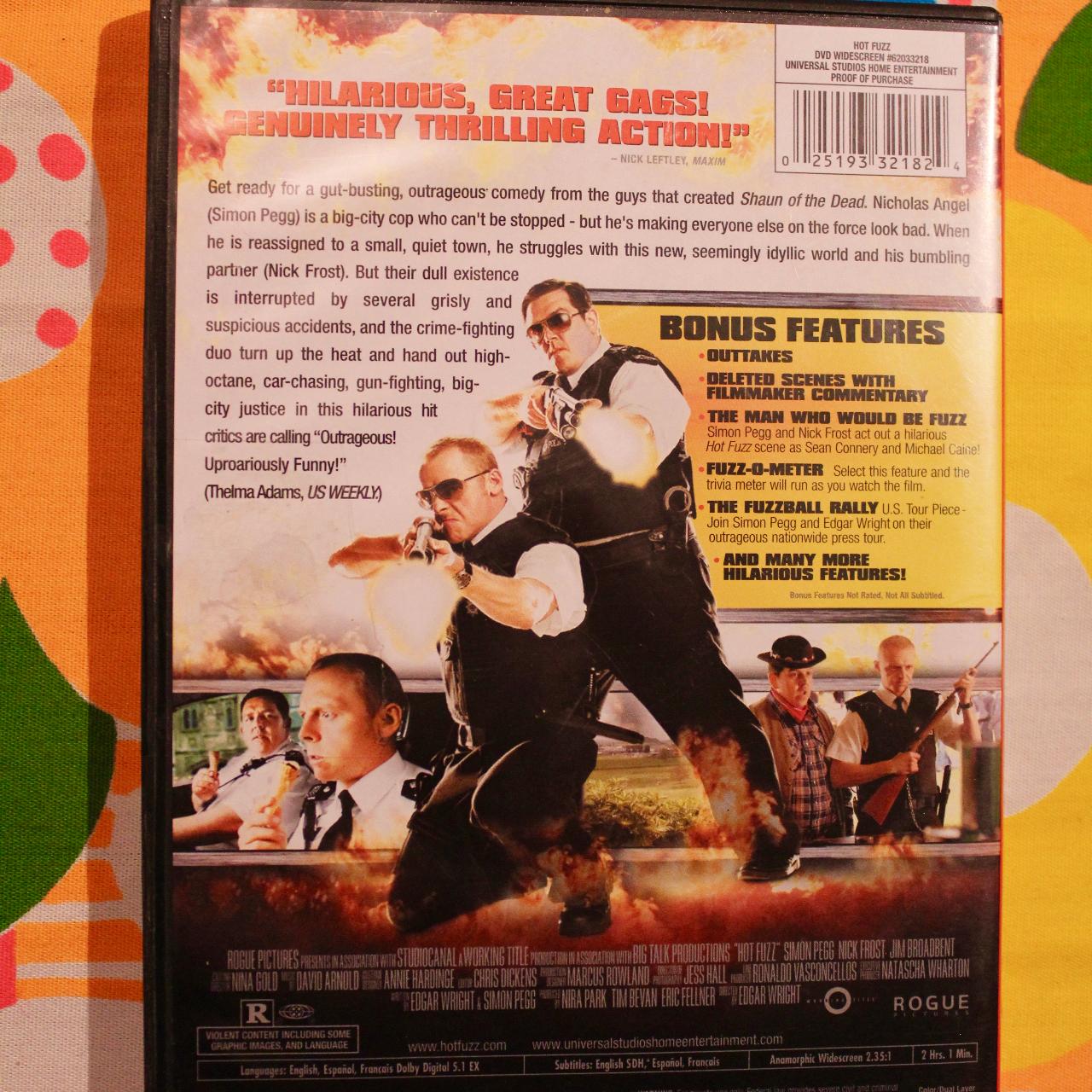 "HOT FUZZ" (2007) - DVD, $10 + $3 shipping. Folding... - Depop