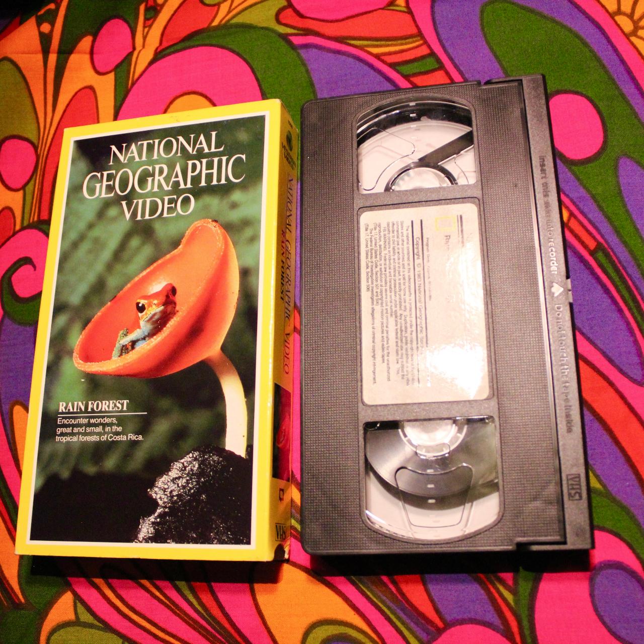 "NATIONAL GEOGRAPHIC VIDEO: RAIN FOREST" VHS. (1983... - Depop