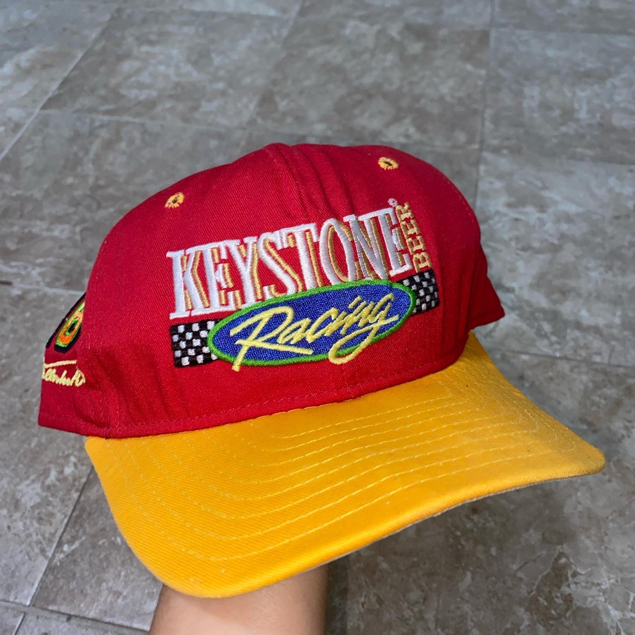 NASCAR keystone racing “18” red and yellow hat!... - Depop
