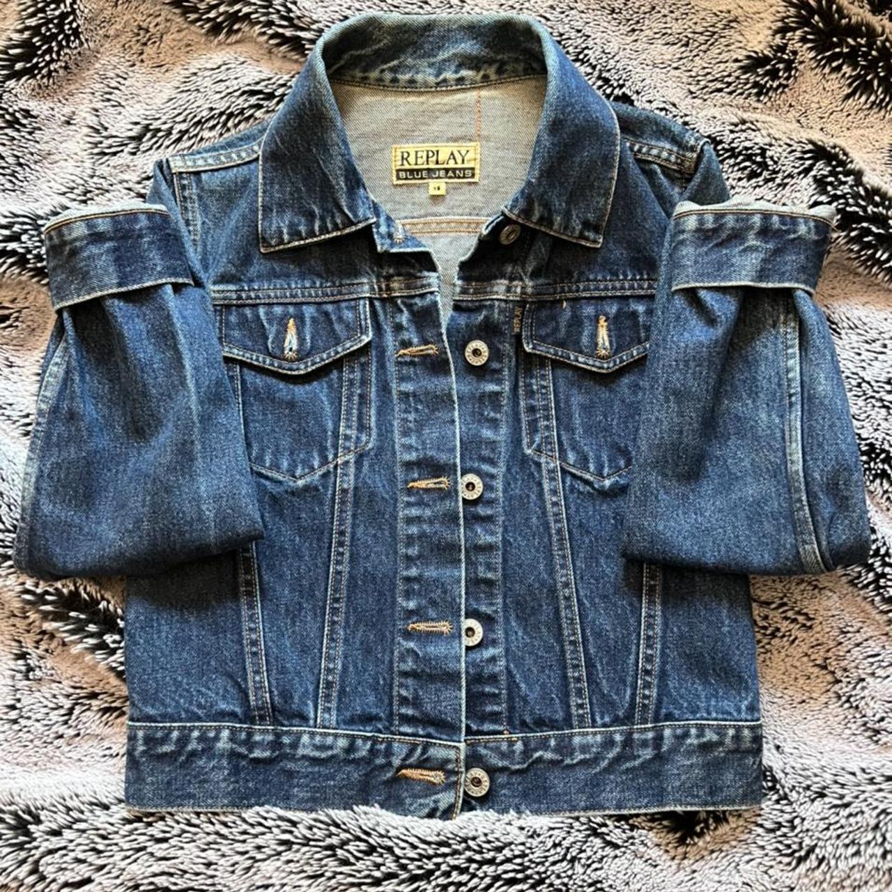 Replay Blue Jean Denim Jacket #replay #bluejeans... - Depop