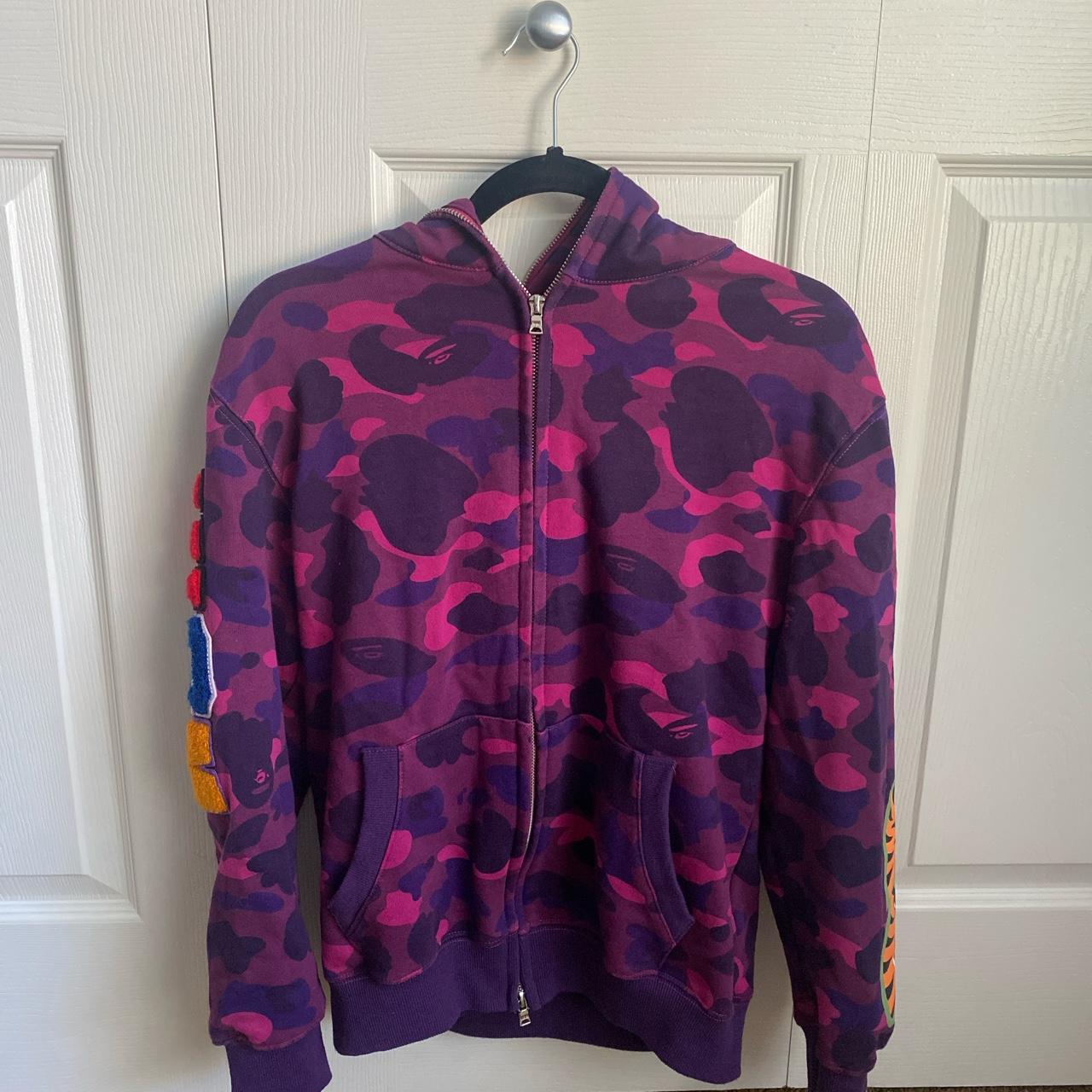NEW BAPE ZIP UP HOODIE never worn #bape... - Depop